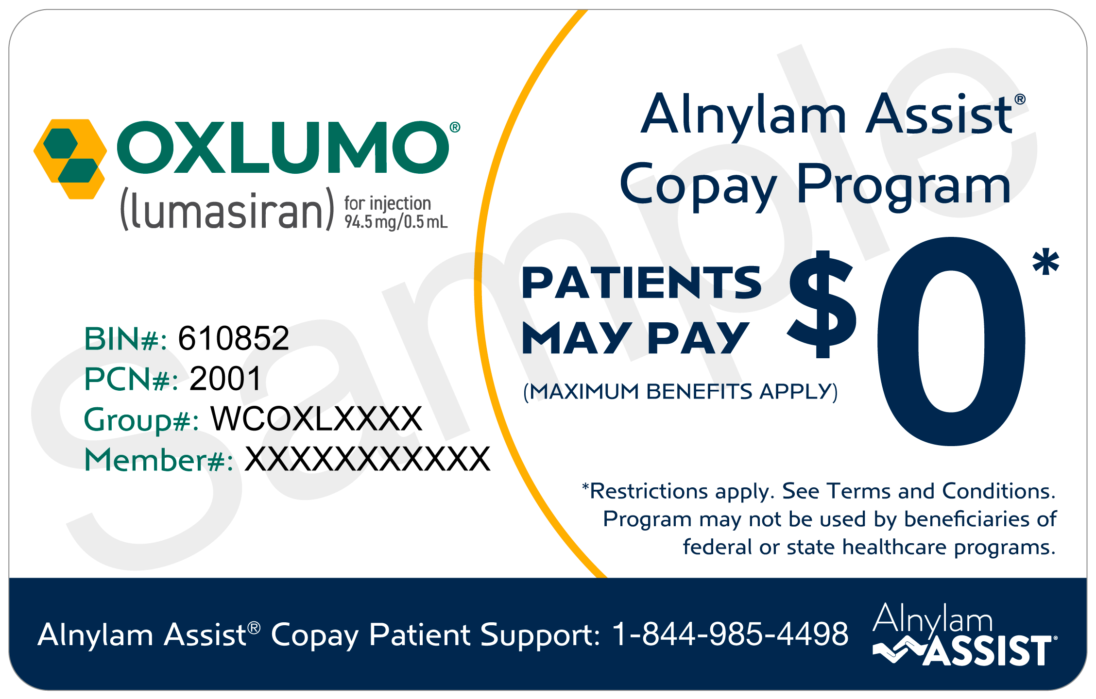 Alnylam Commercial Copay Enrollment